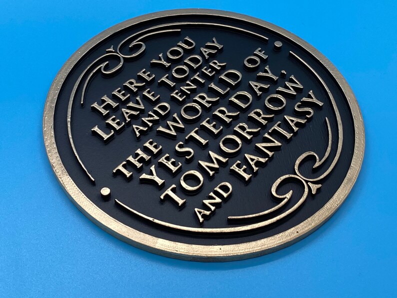 Walt Disney World Magic Kingdom Entrance Plaque | Etsy