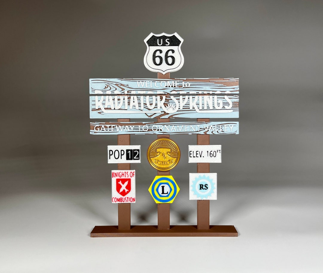 Disneyland Pixar Cars Land Radiator Springs Inspired Stand up Sign - Etsy