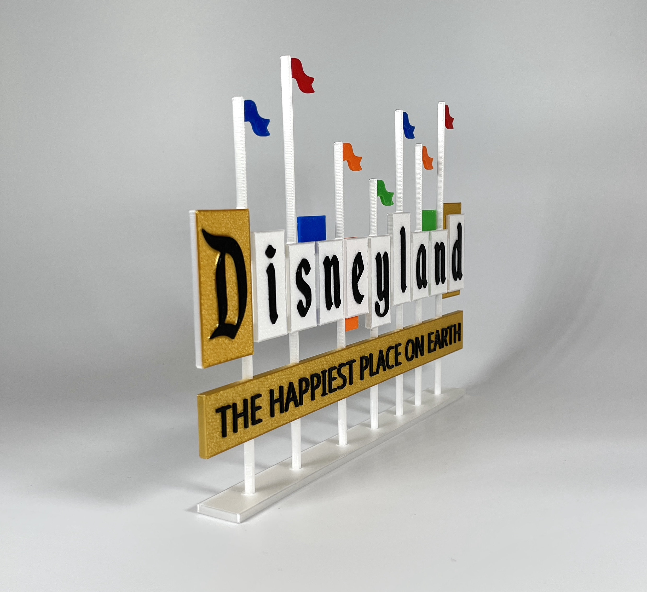 Disneyland Resort Entrance Inspired Standup Sign happiest | Etsy