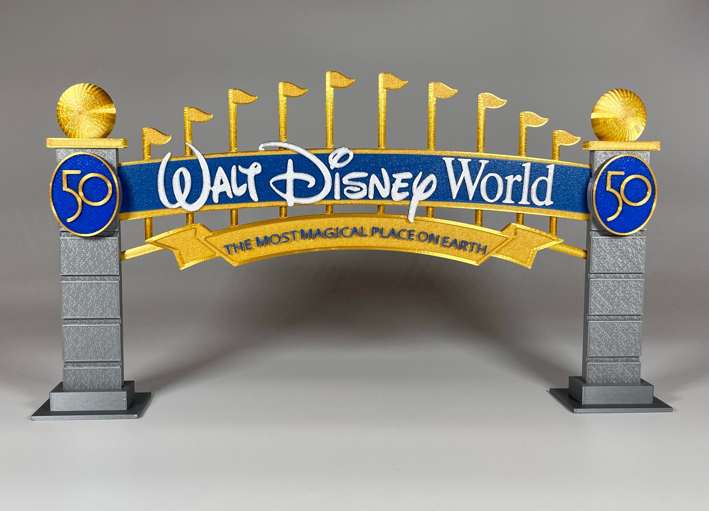 Walt Disney World Resort Entrance Archway Inspired Sign | Etsy