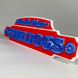 Disneyland Little Red Wagon Corn Dogs Inspired Sign - Etsy