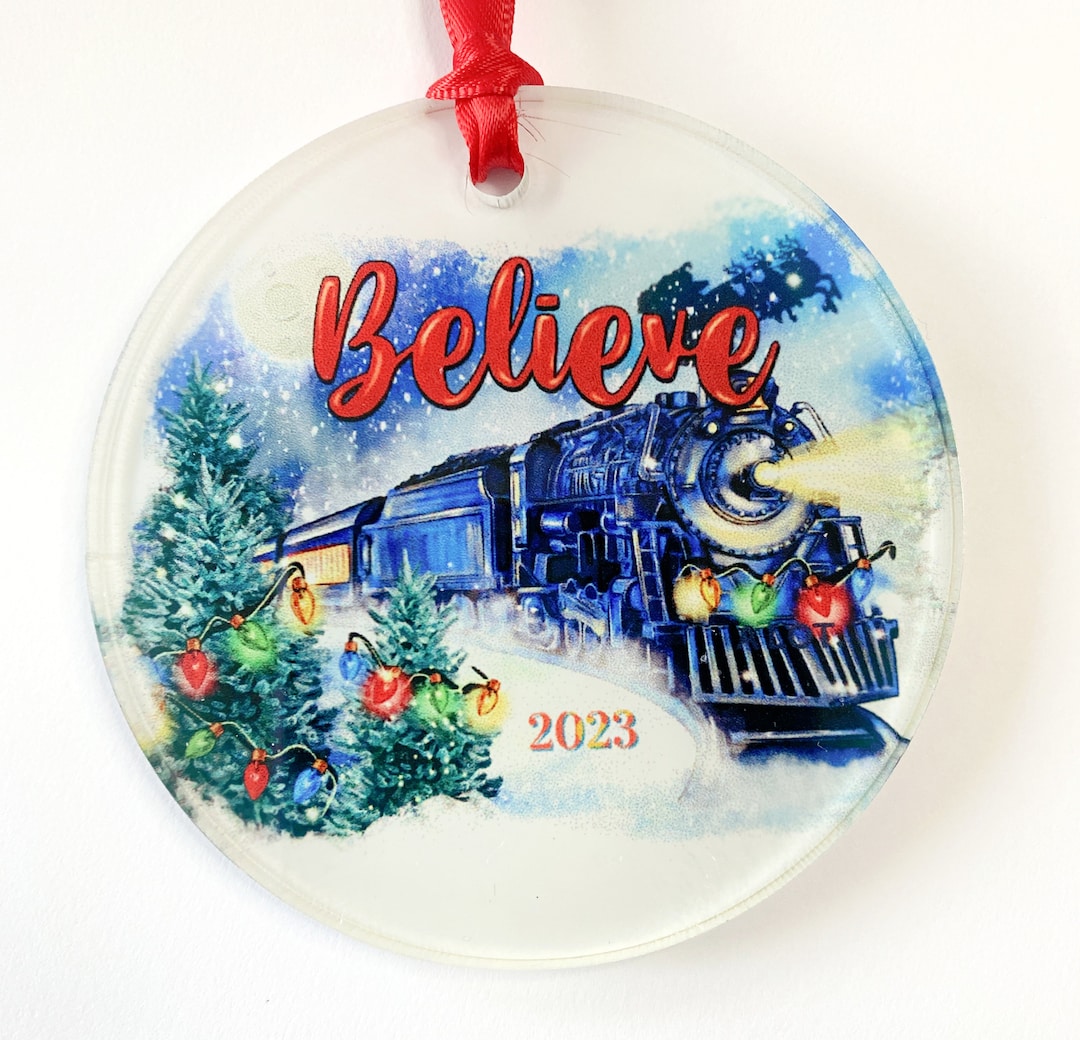 NEW Polar Express Theme Christmas Ornament With Bell Can Be ...