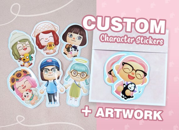 ACNH Character Artwork & Stickers Custom Artwork Stickers - Etsy