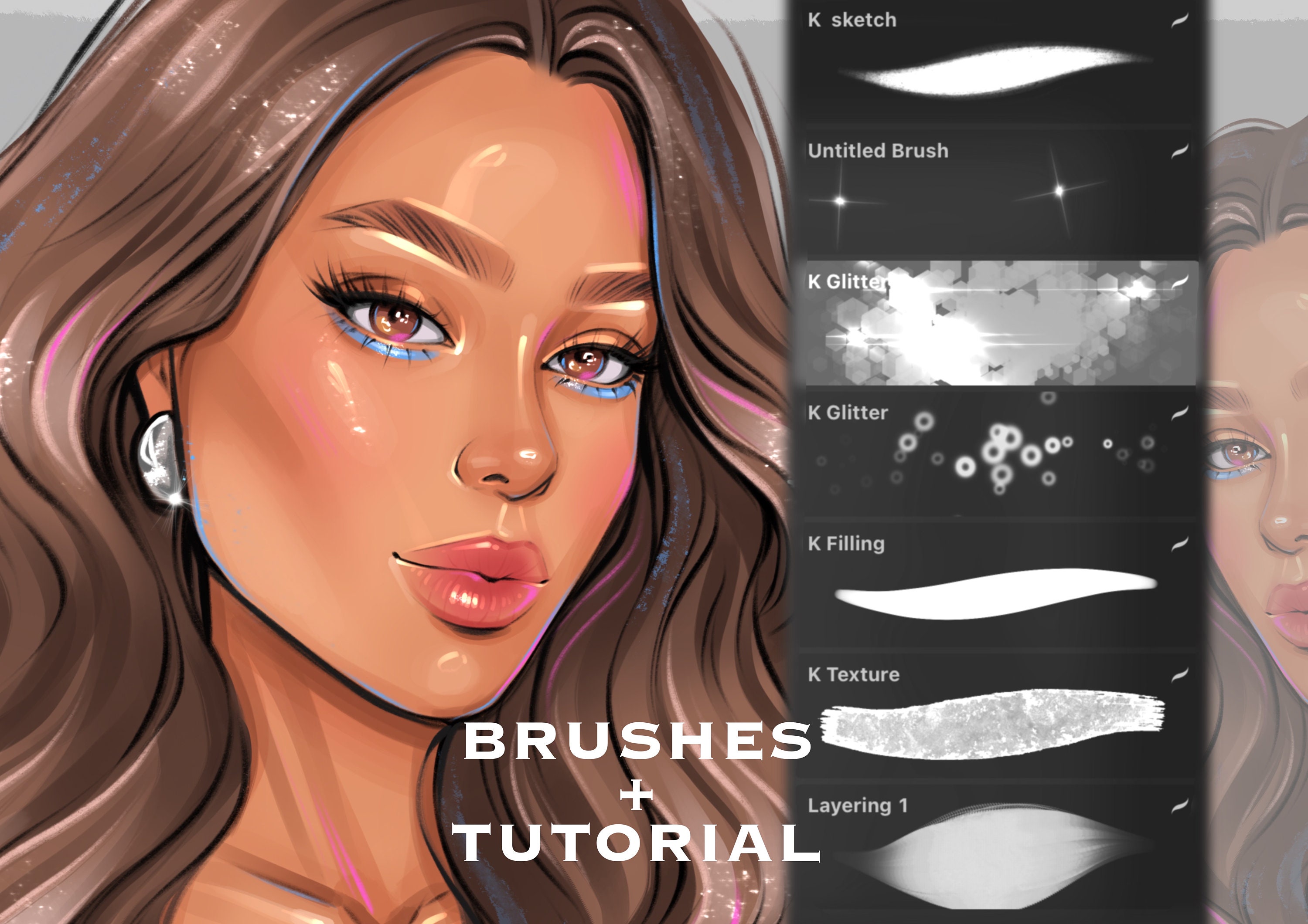 Procreate Brushes + Step by Step Tutorial - Etsy
