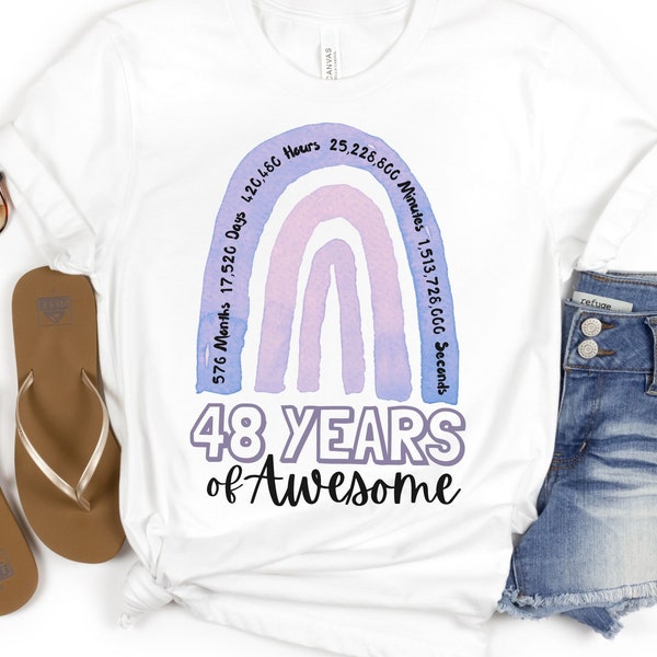 48th Birthday Shirt - Etsy
