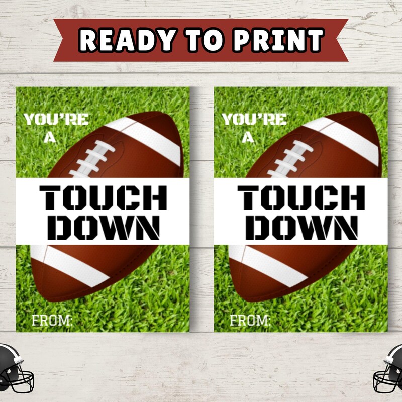 Football Valentine - Etsy