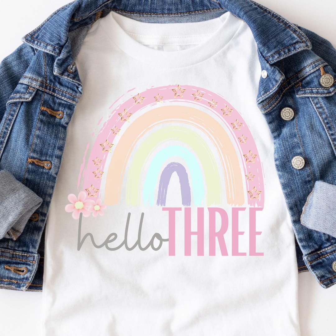 3rd Birthday Shirt, Girl, 3rd Birthday Tshirts, Three Year Old Birthday Girl Gift, 3 Year Old ...