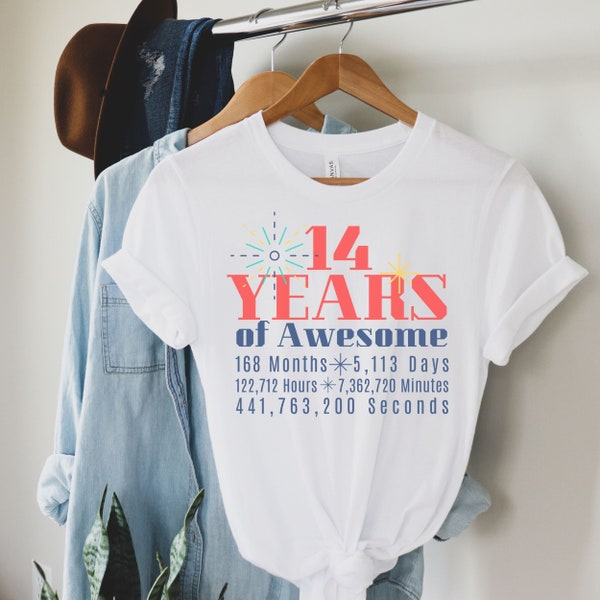 14th Birthday Shirt - Etsy