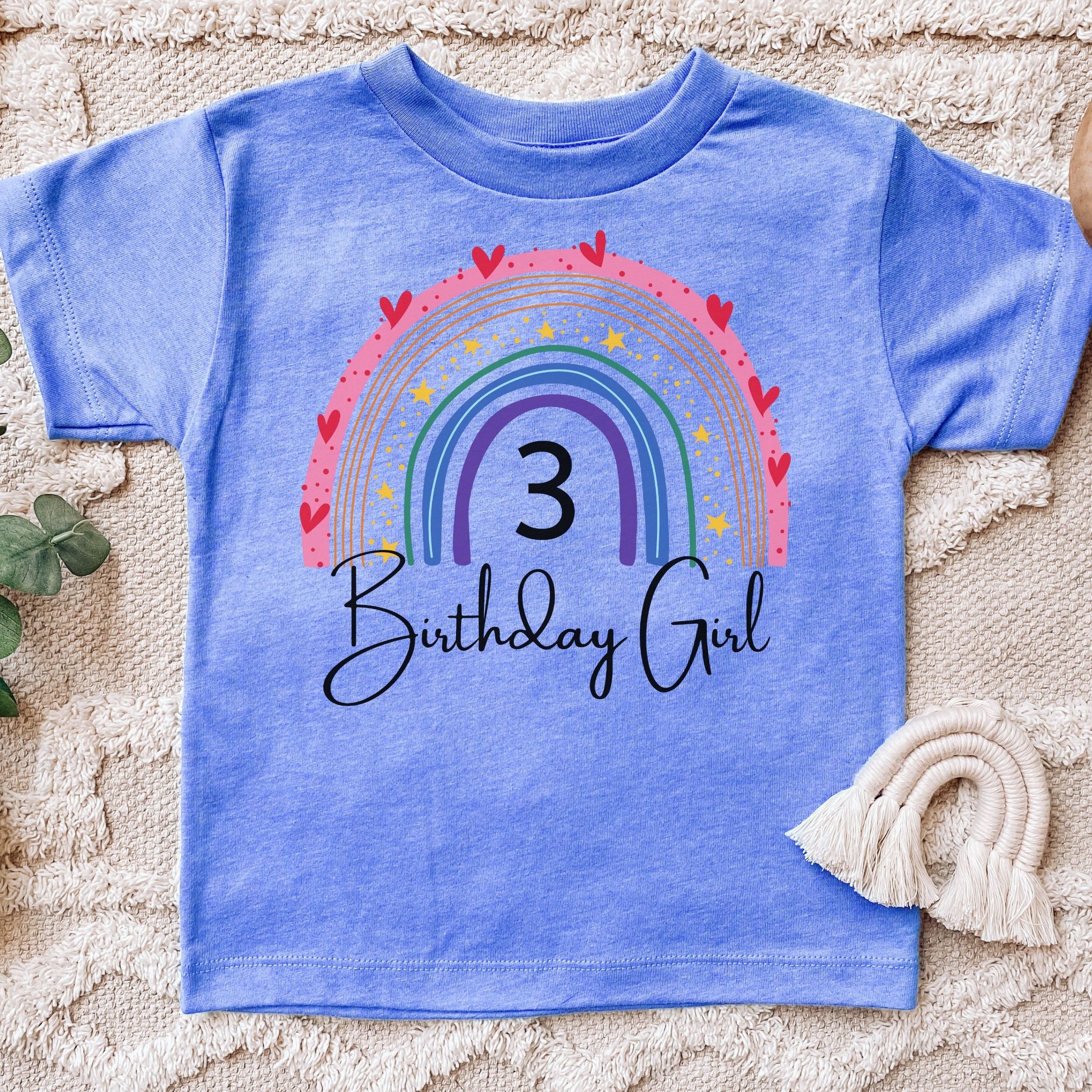 3rd Birthday Shirt Girl 3rd Birthday TShirts Three Year Old | Etsy