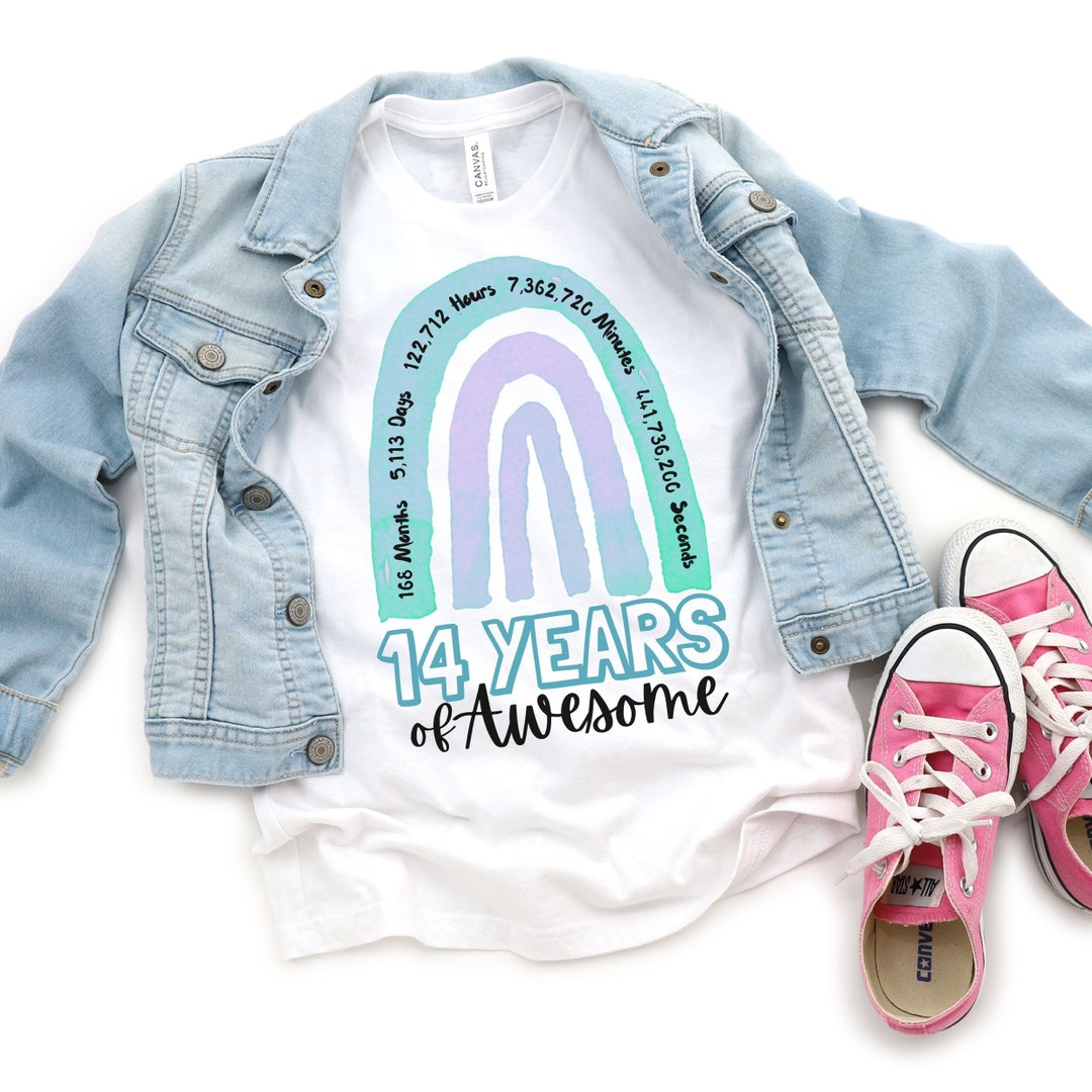 14th Birthday Shirts, Girl, Boy, 14th Birthday Tshirts, Fourteen Year ...