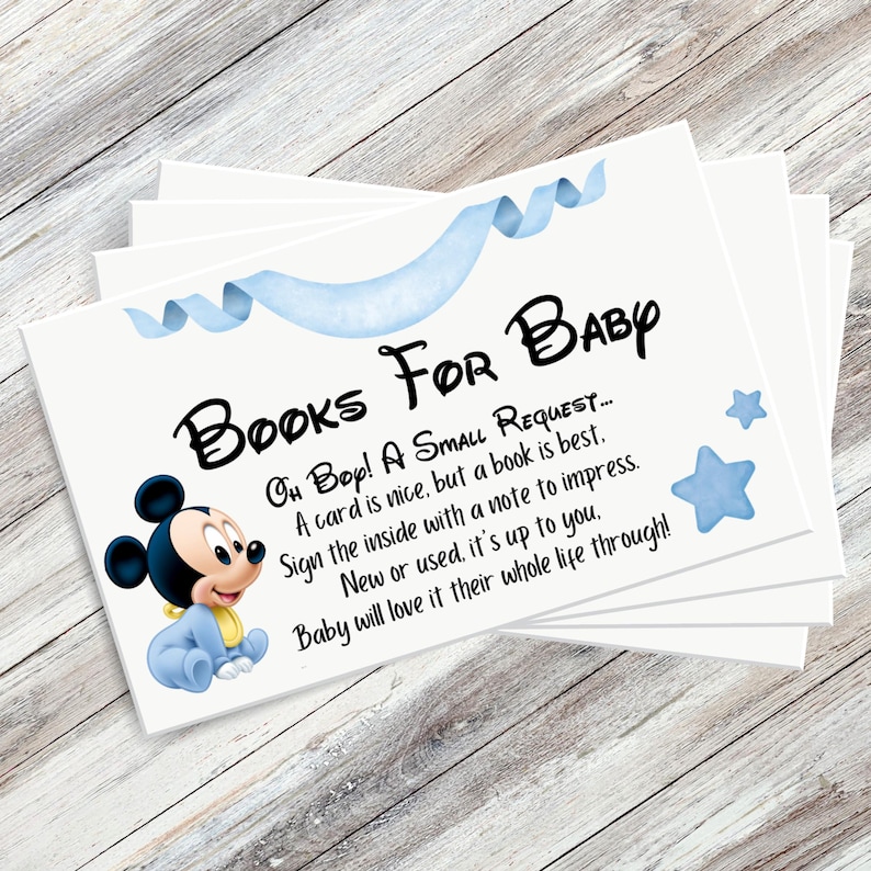 Mickey Mouse Diaper Raffle Sign-ticket, Disney Mickey Baby Shower Theme ...