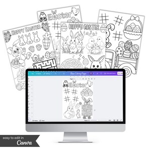 Editable Easter Coloring Pages for Kids| Printable Coloring Sheets ...