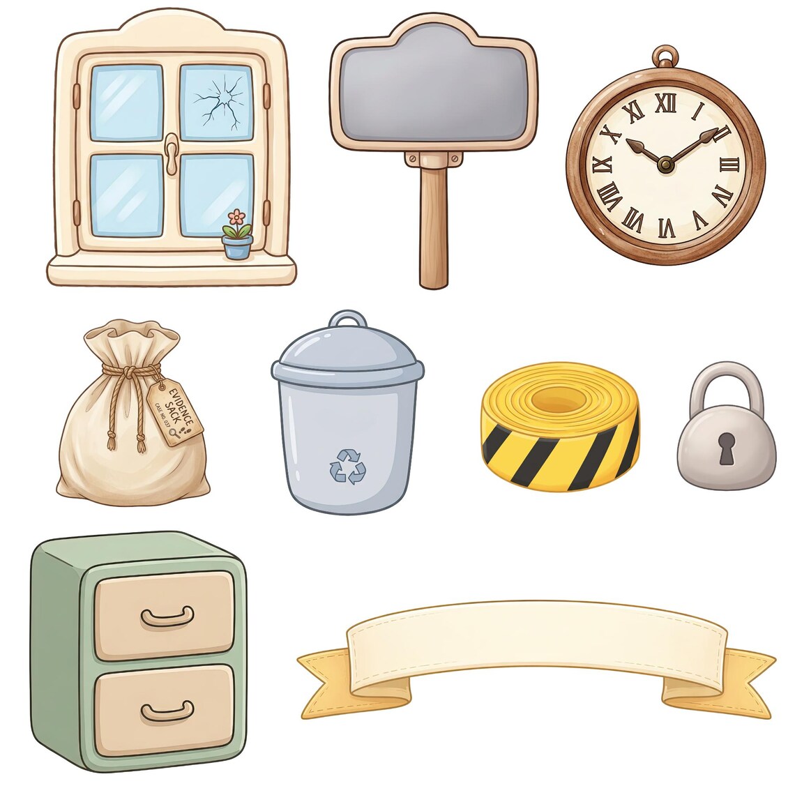 Kid Detective Clipart Bundle, Watercolor Mystery Party PNG, Vintage ...