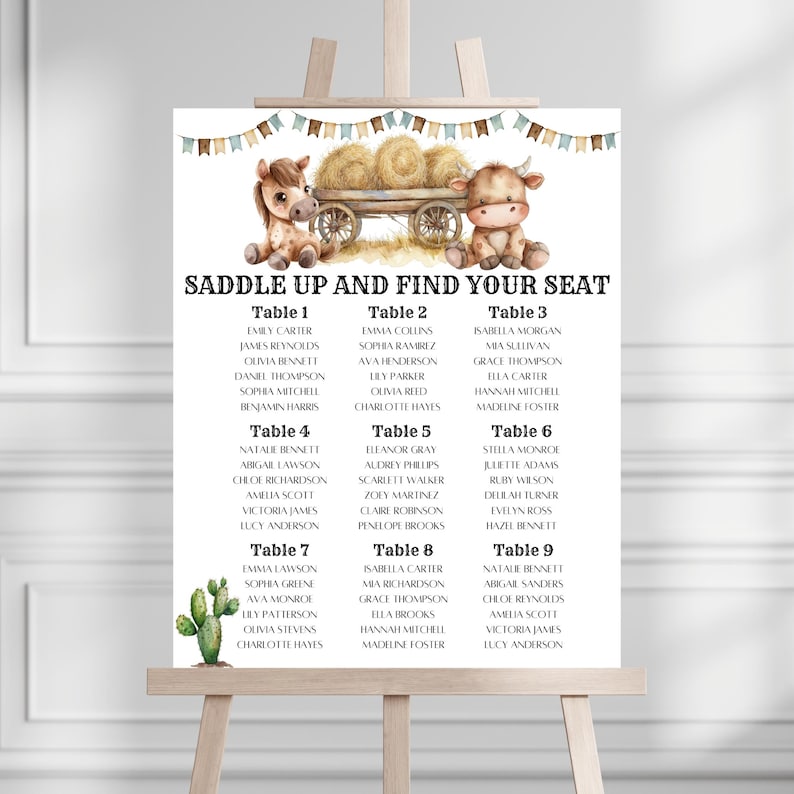 Little Cowboy Baby Shower Welcome Sign, Western Theme Decor, A Cowboy ...
