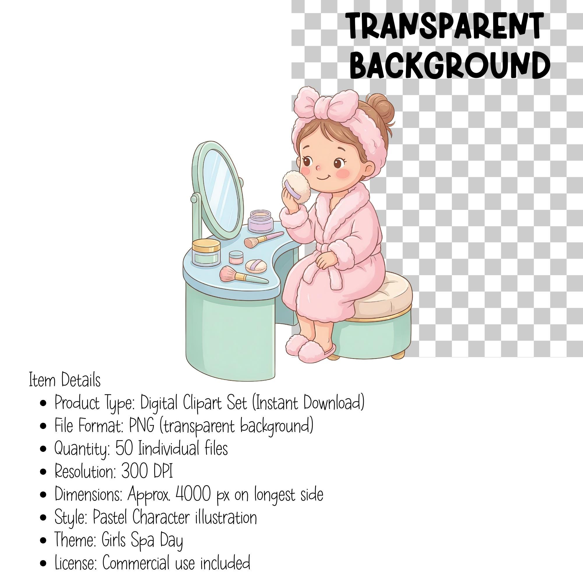 Spa Party Girls Clipart Bundle, Spa Day Birthday PNG, Pamper Party ...