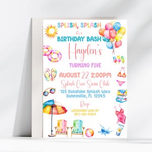 Pool Party Coloring Pages | Printable Pool Party Activity Sheets ...