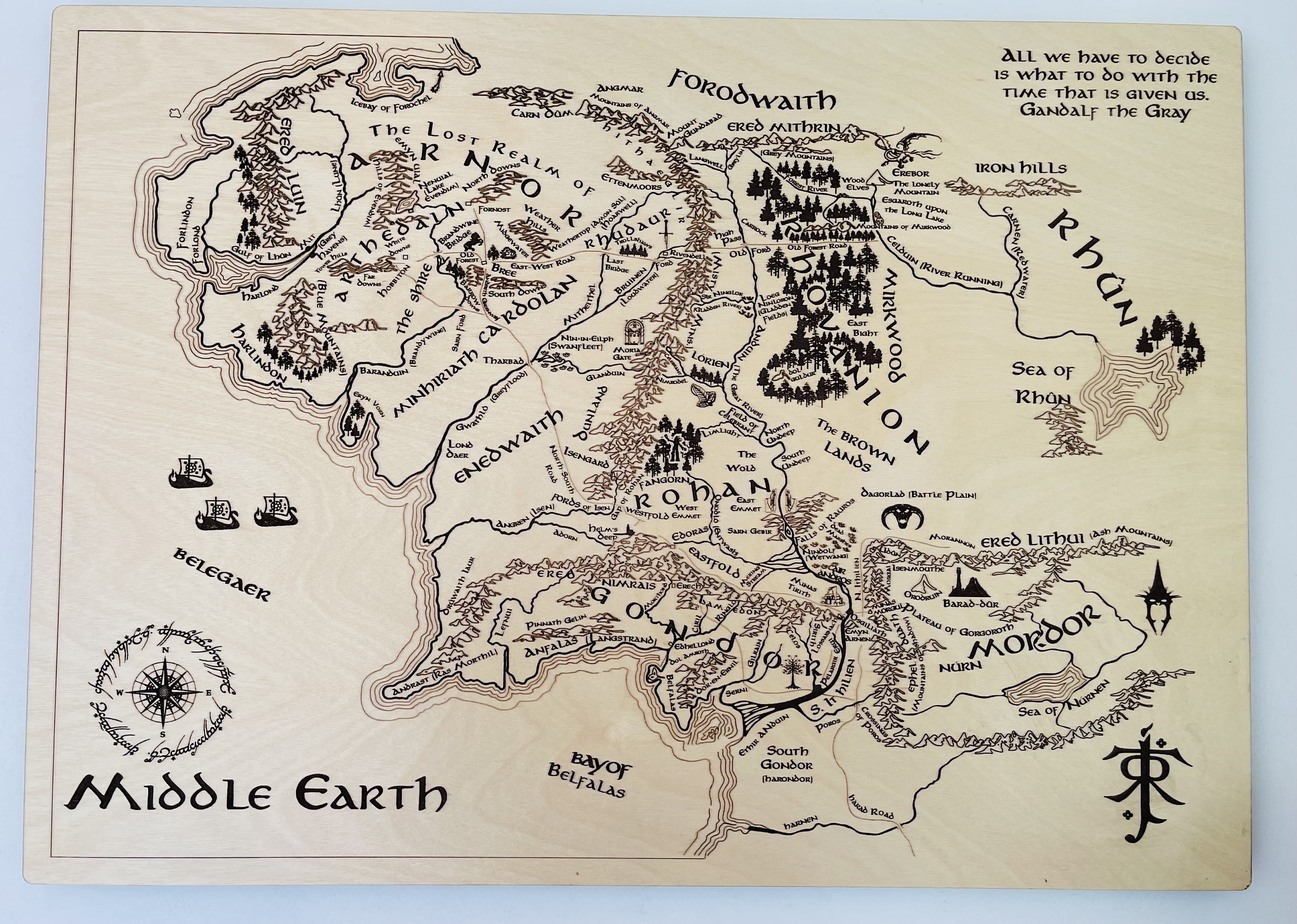 Middle Earth Map High Resolution