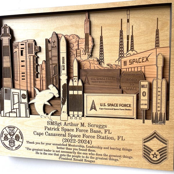 Retirement Space Force Plaque - Etsy