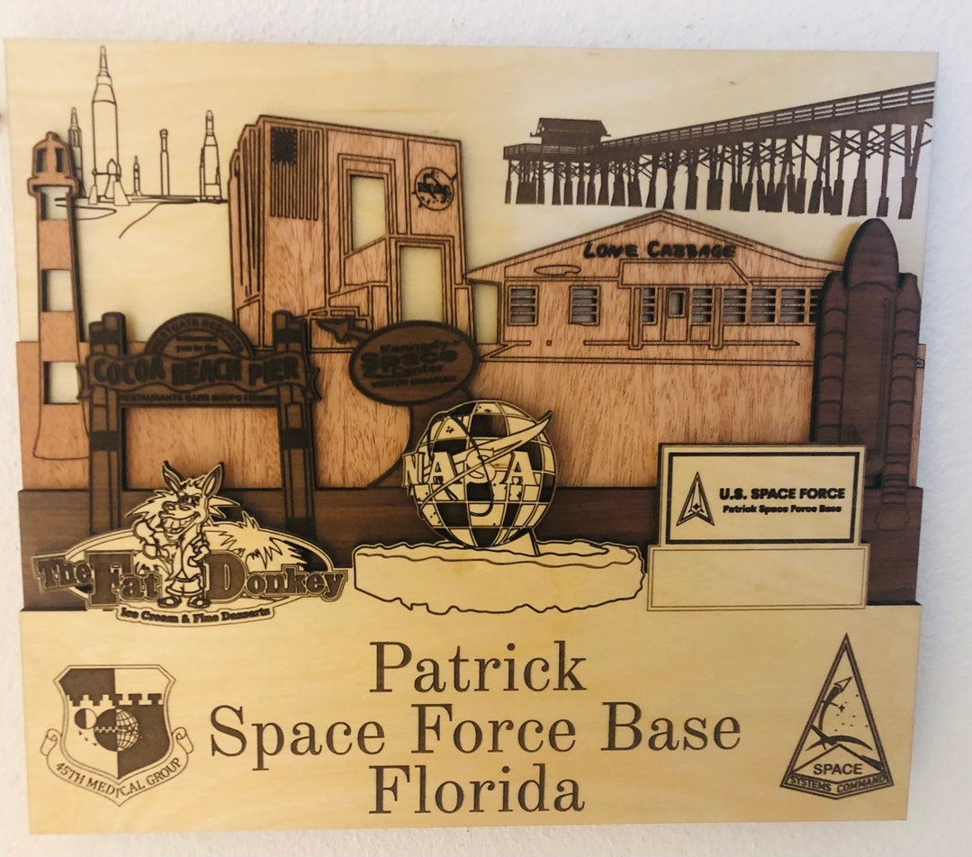 Patrick SPACE FORCE 3D Wooden Plaque Air Force PCS Retirement - Etsy
