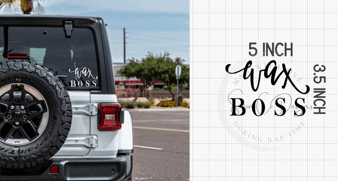 Wax Boss Car Decal Vinyl Sticker Lap Top Sticker Water - Etsy