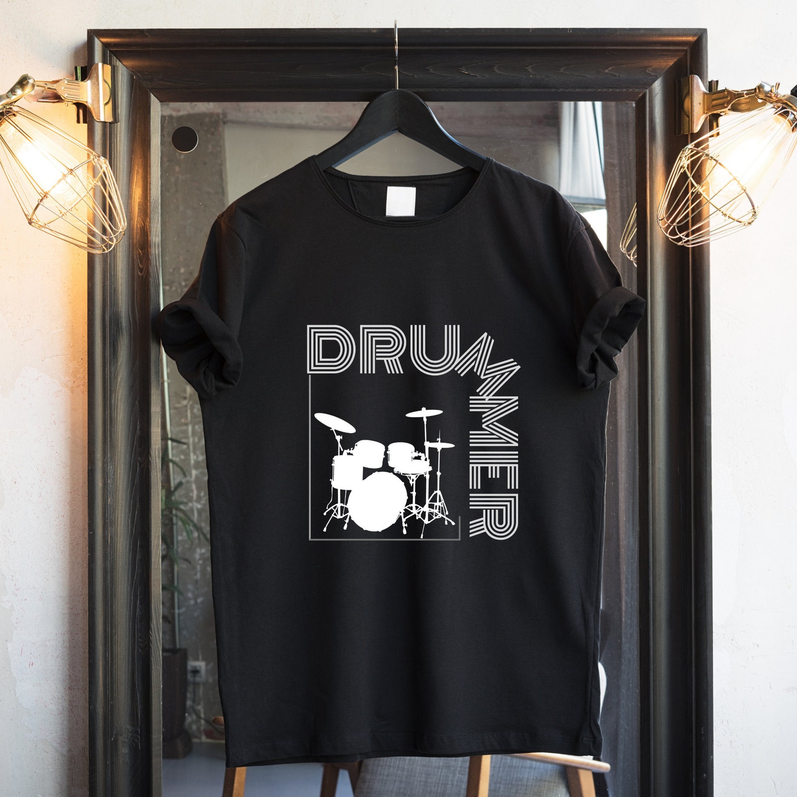 Drummer T-shirt, Drumming Tshirt, Drums Tee, Drummer Gifts, Drums ...