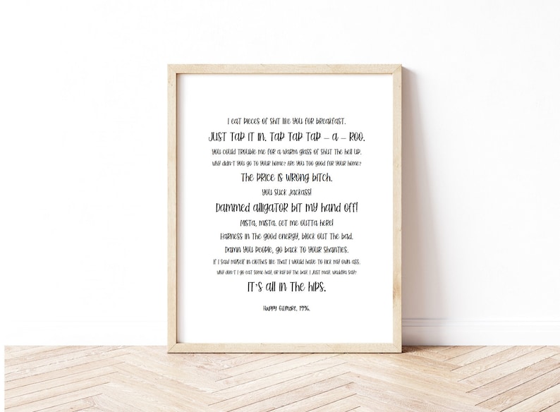 Happy Gilmore Printable - Quotes - Etsy