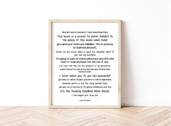 Step Brothers Prison Quote