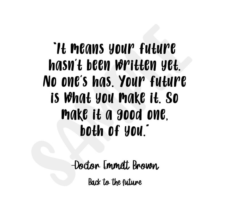 Back to the Future Printable - Doc Brown - Etsy