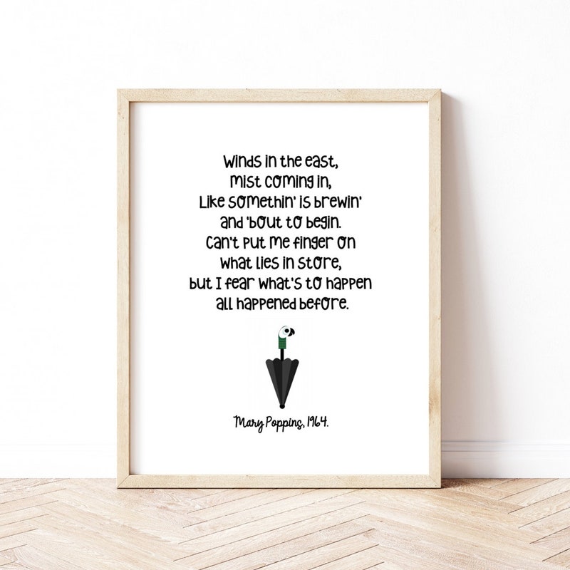 Mary Poppins Quote - Etsy
