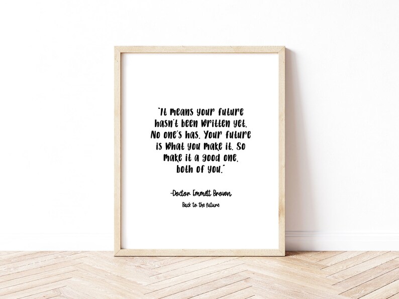 Back to the Future Printable - Doc Brown - Etsy