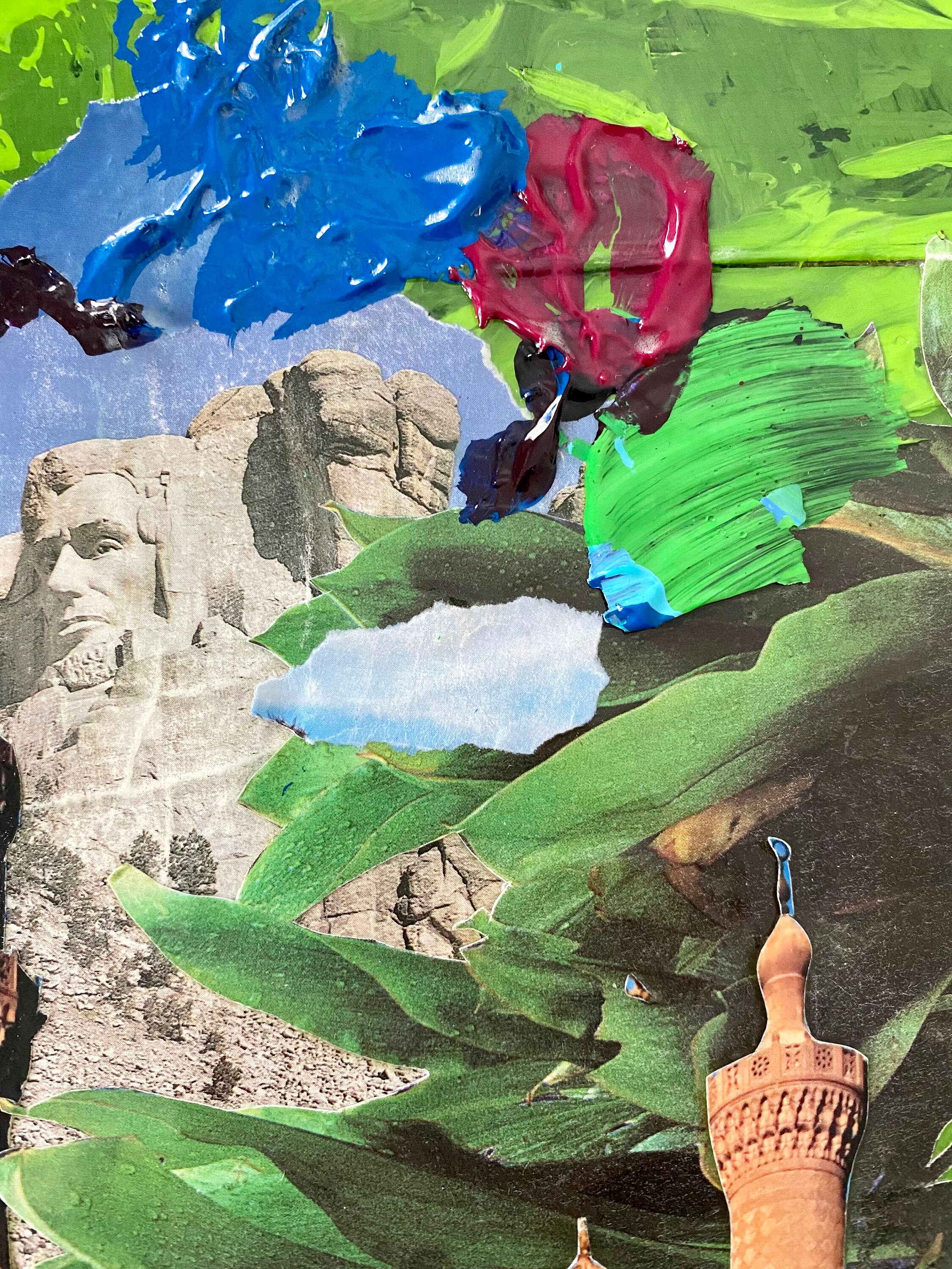 Wall Oddities Art Surreal Mixed Media Collage Trippy Architecture ...