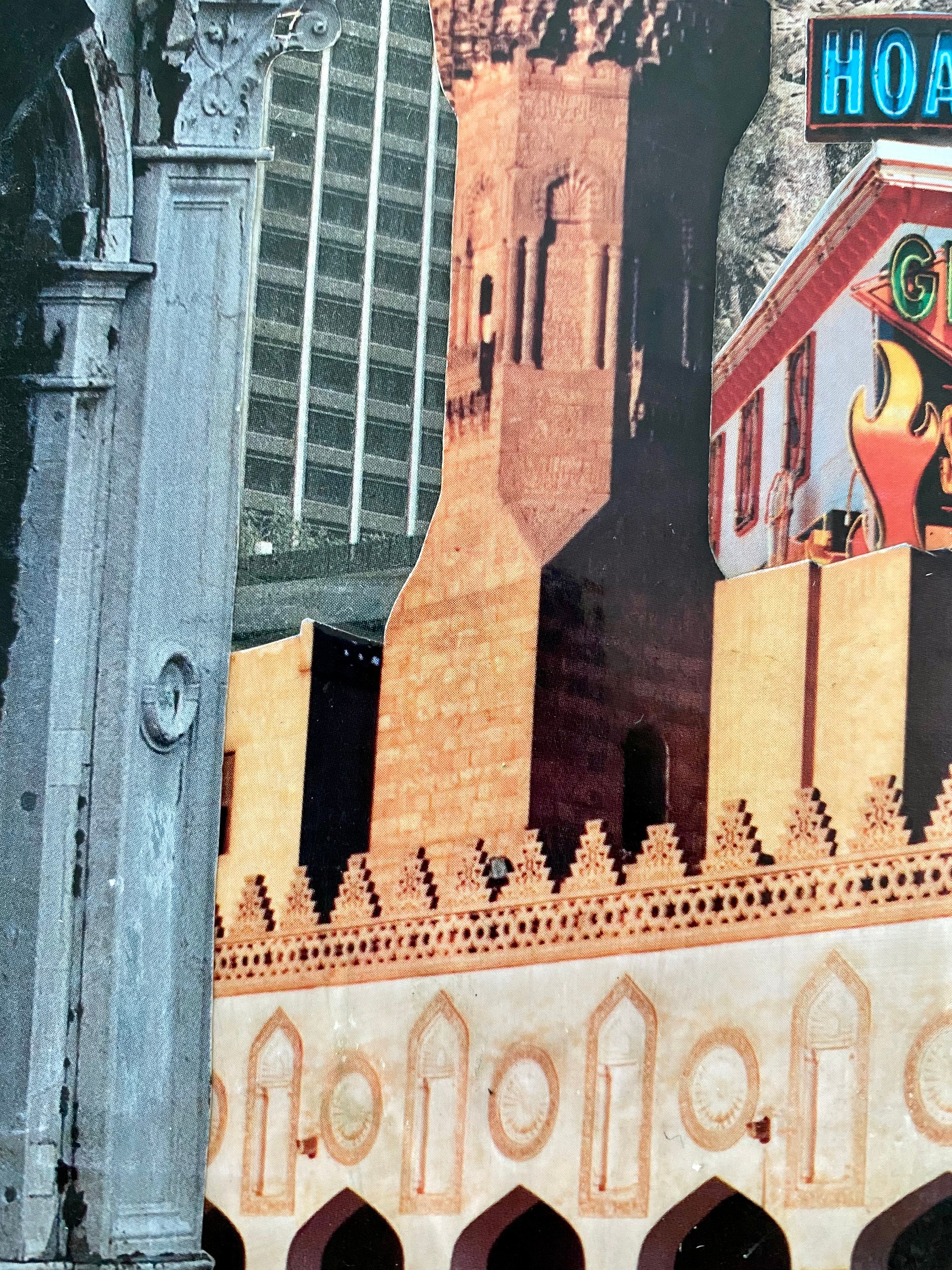 Wall Oddities Art Surreal Mixed Media Collage Trippy Architecture ...