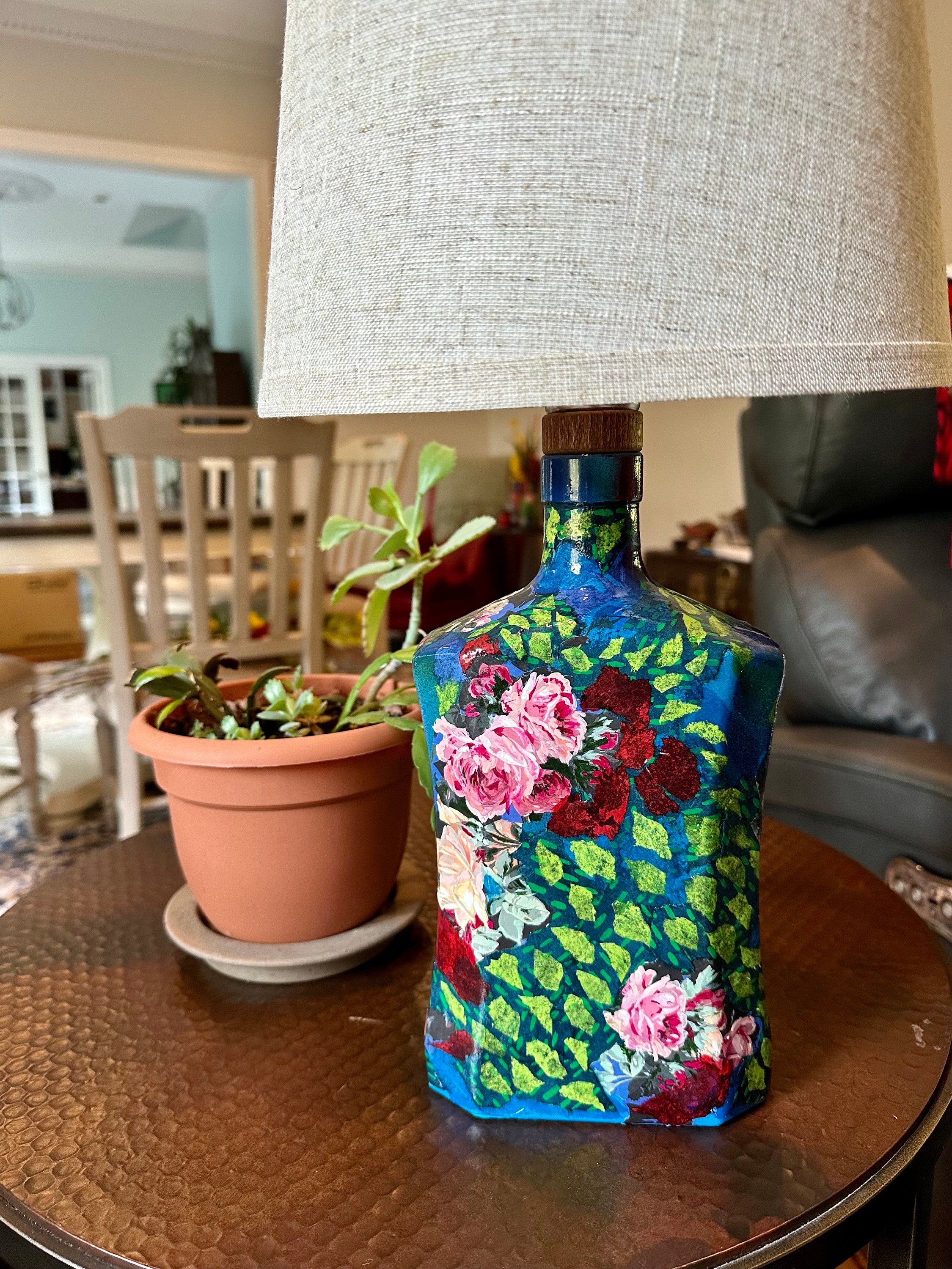 Funky Lamp Maximalist Decor Liquor Bottle Art - Etsy