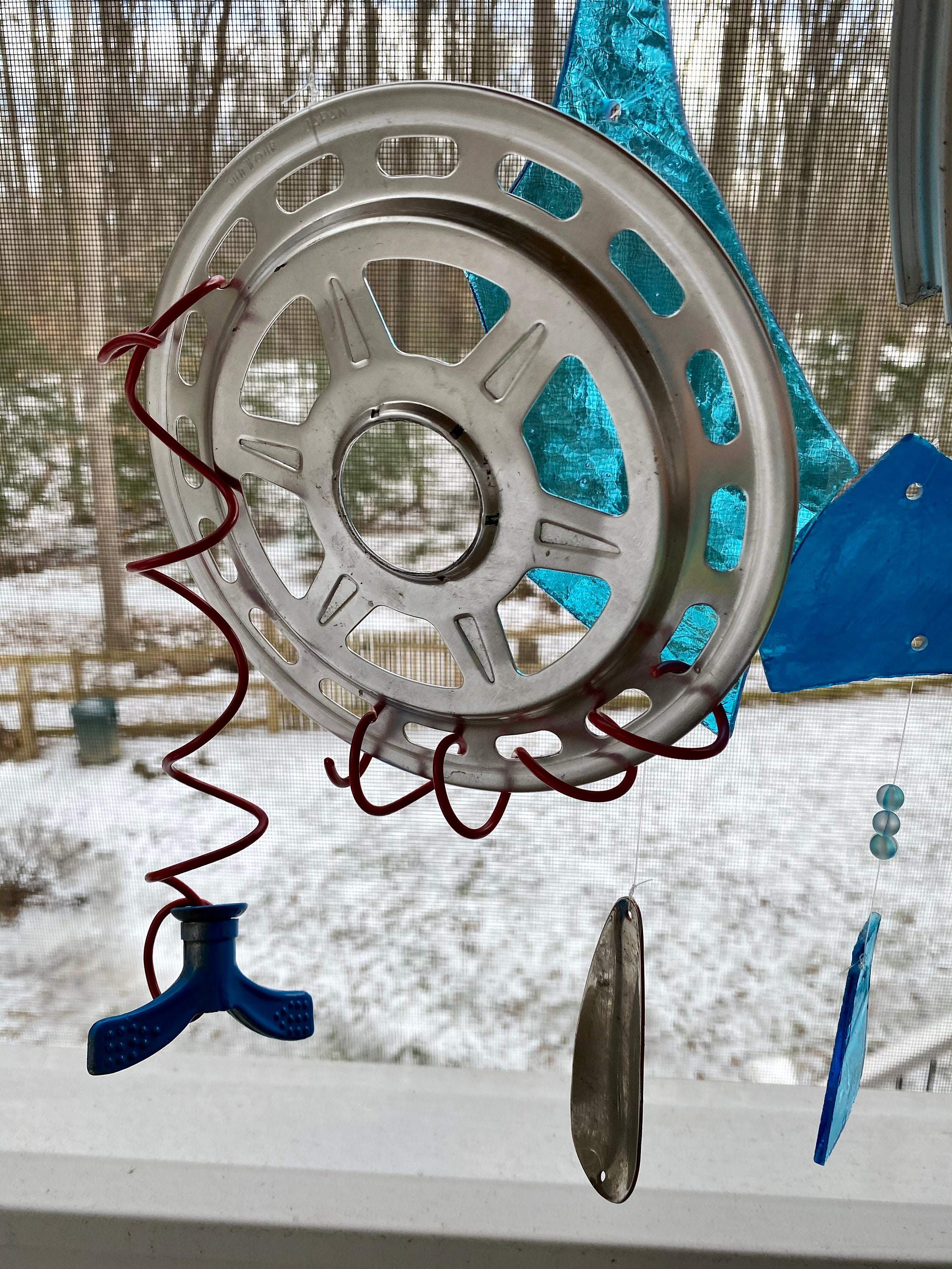 Large Handmade Wind Chime Bicycle Art Found Objects Handmade - Etsy UK