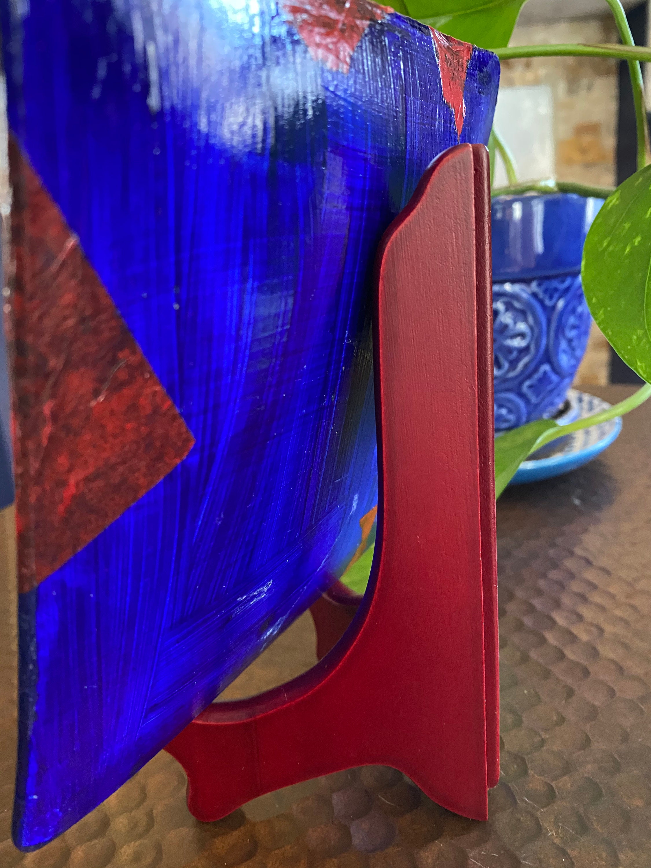 Artsy Decor Tray Dish Upcycled Boho Mixed Media Collage Outsider Art - Etsy