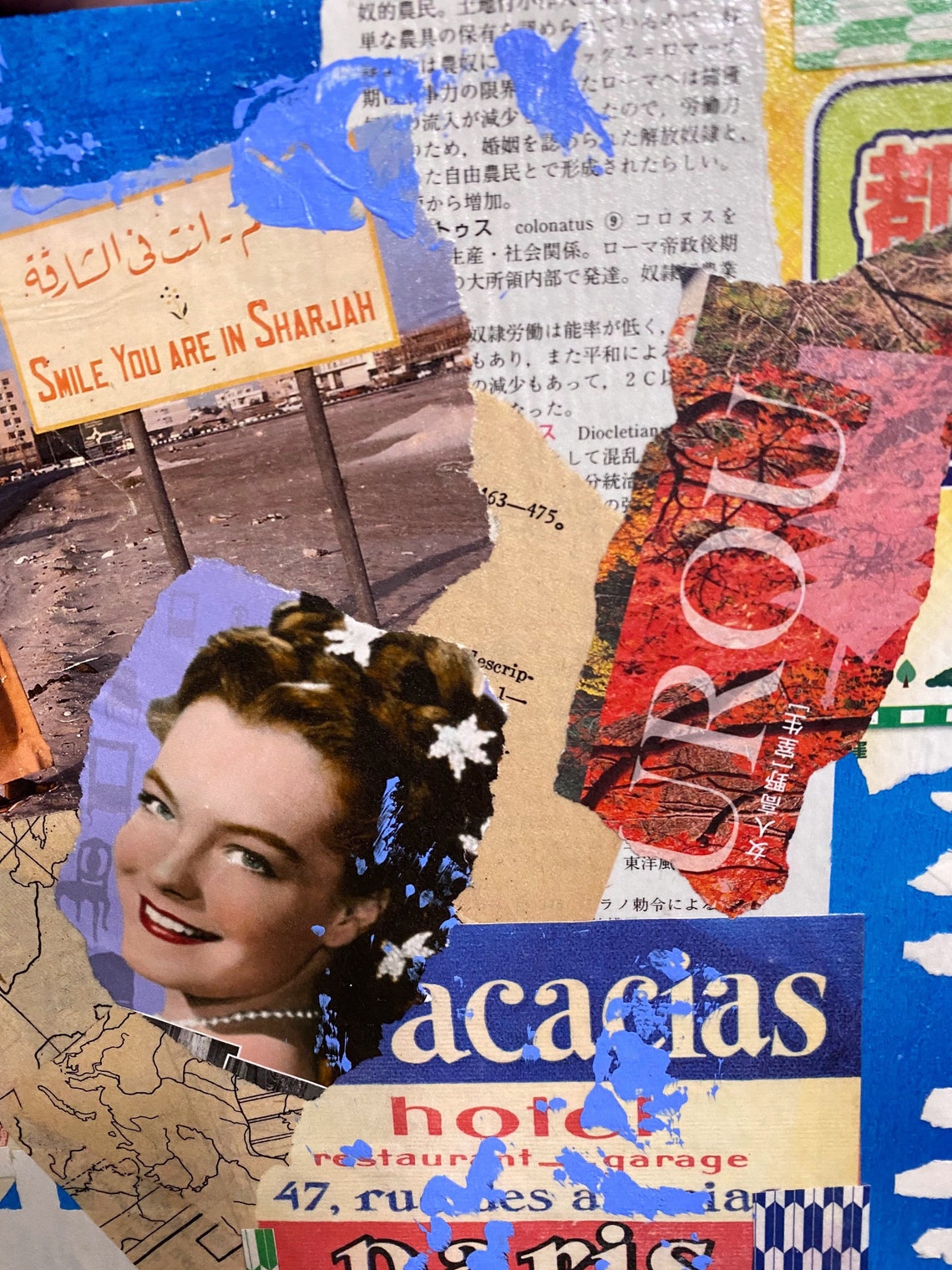 Maximalist Decor Mixed Media Collage Eclectic Wall Art | Etsy UK