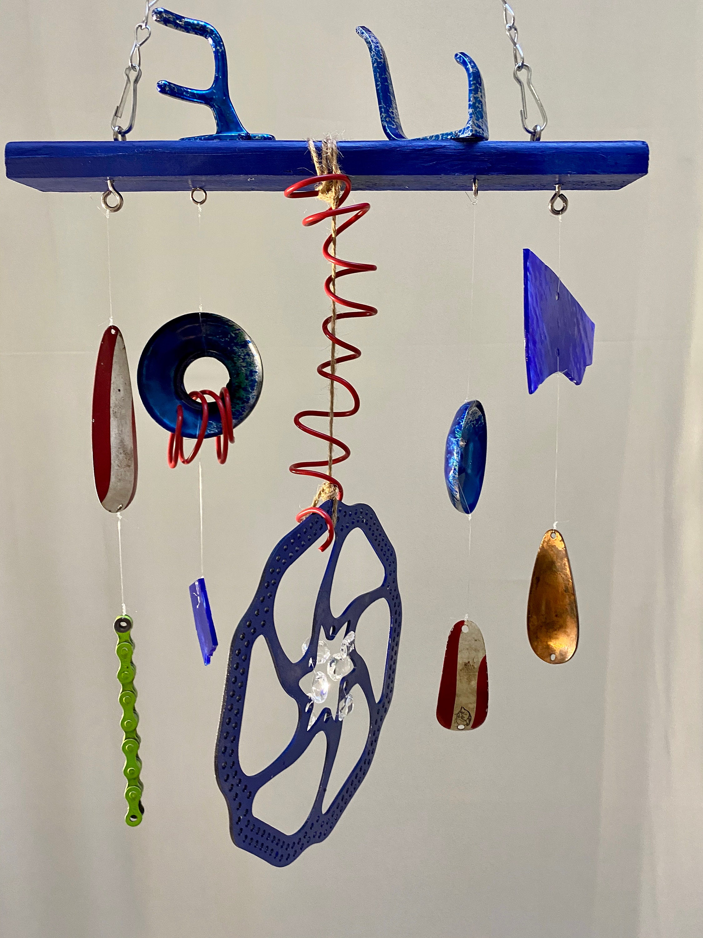 Handmade Bicycle Part Wind Chime: Recycled Metal Garden Decor - Etsy