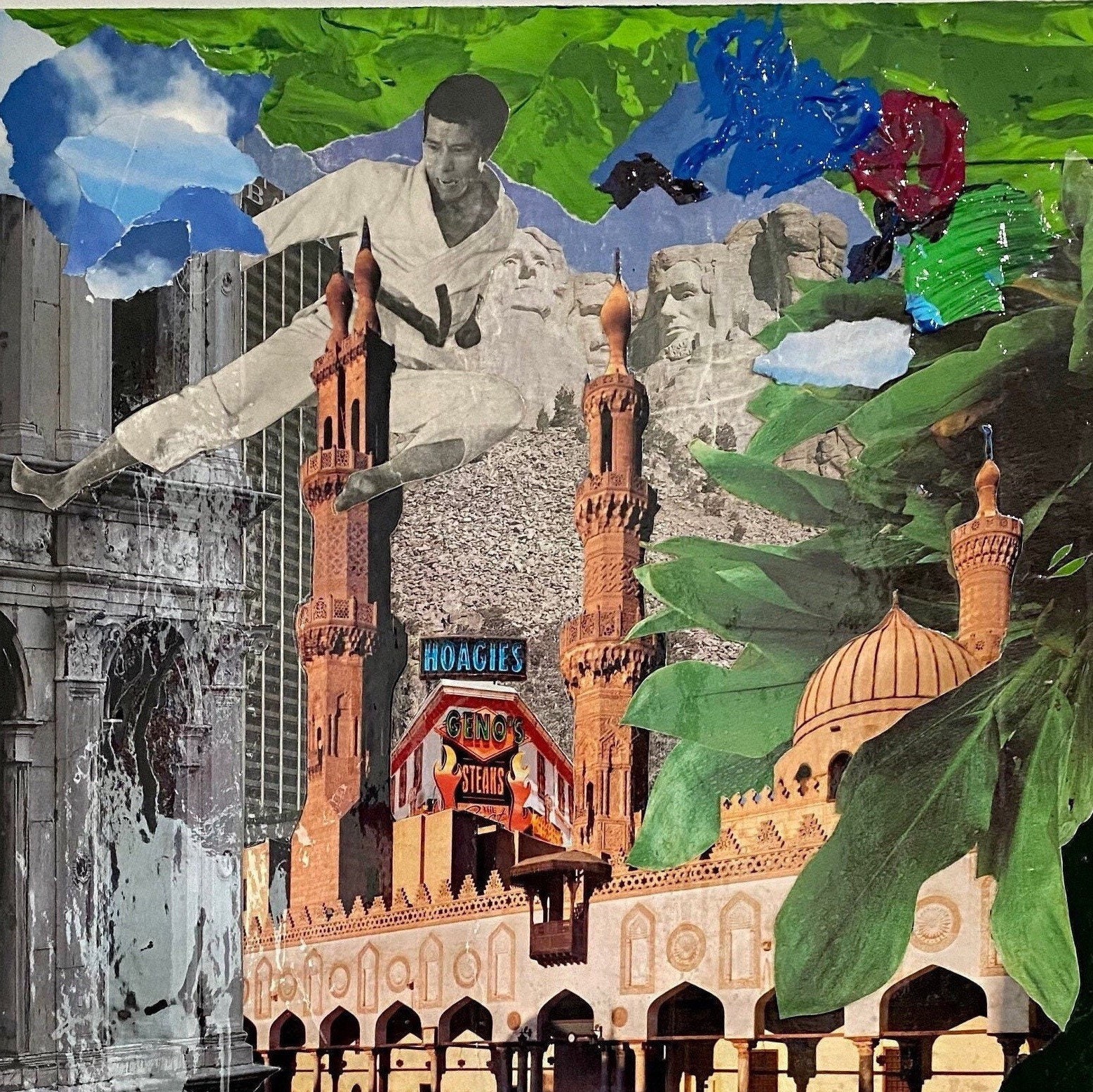Wall Oddities Art Surreal Mixed Media Collage Trippy Architecture ...