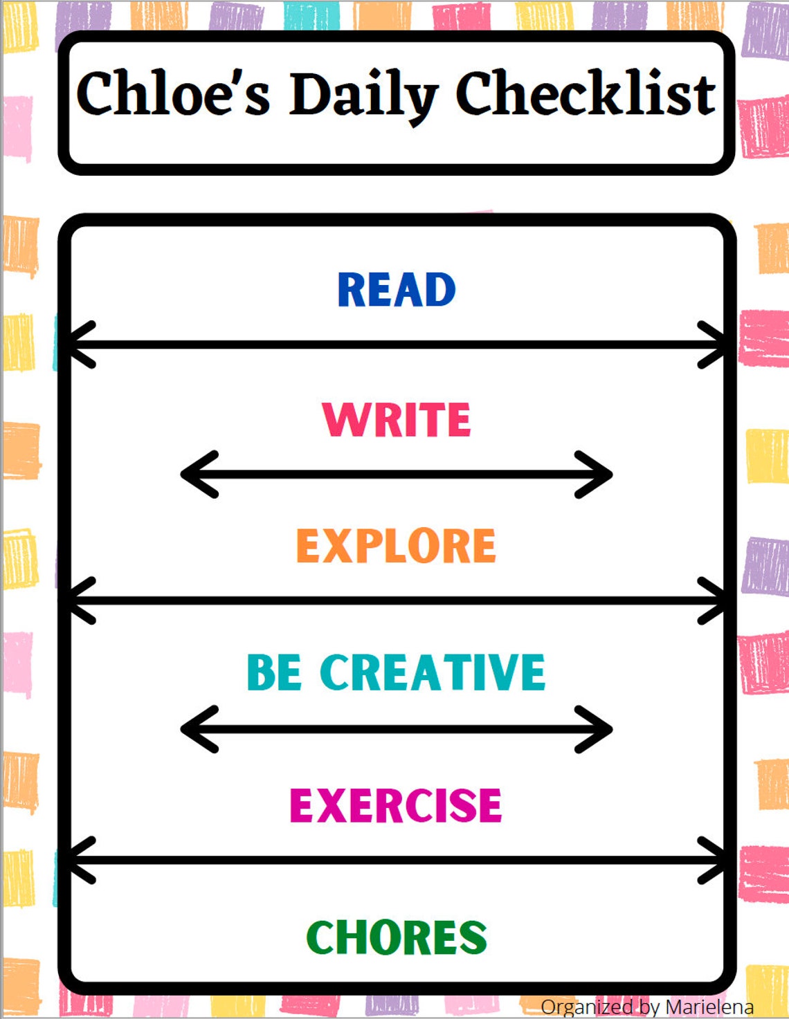 Kids Daily Checklist - Etsy