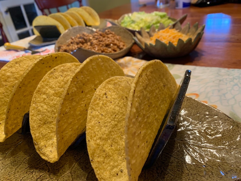 Set of 4 Ceramic Taco Stands | Etsy
