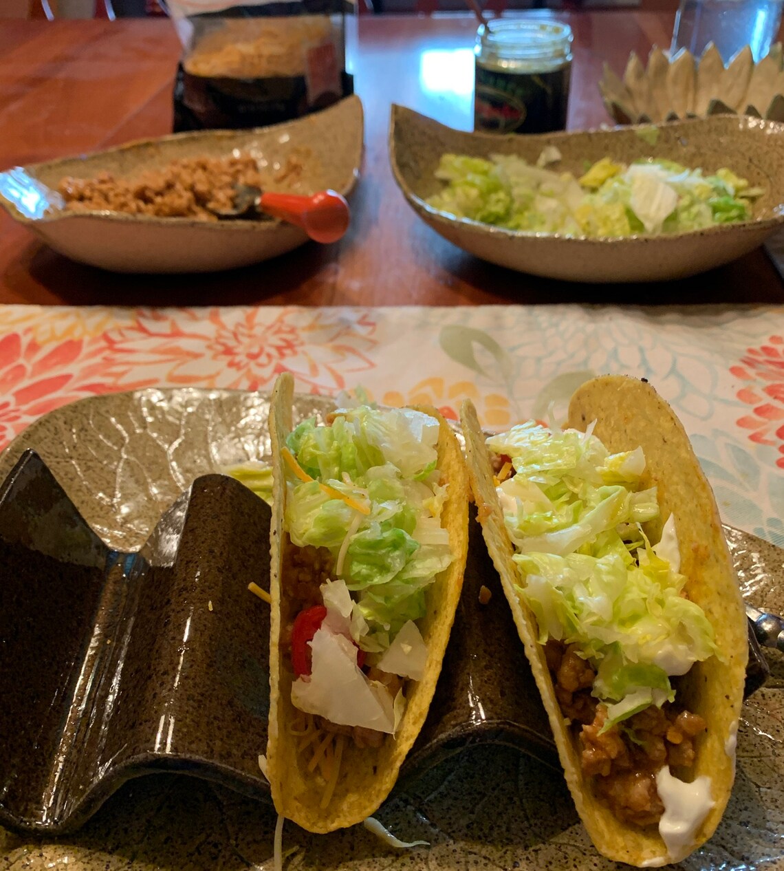 Set of 4 Ceramic Taco Stands | Etsy