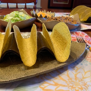 Set of 4 Ceramic Taco Stands - Etsy
