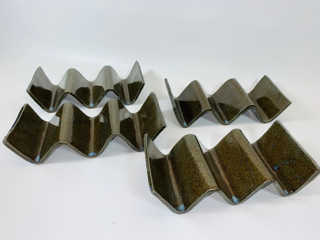 Set of 4 Ceramic Taco Stands - Etsy