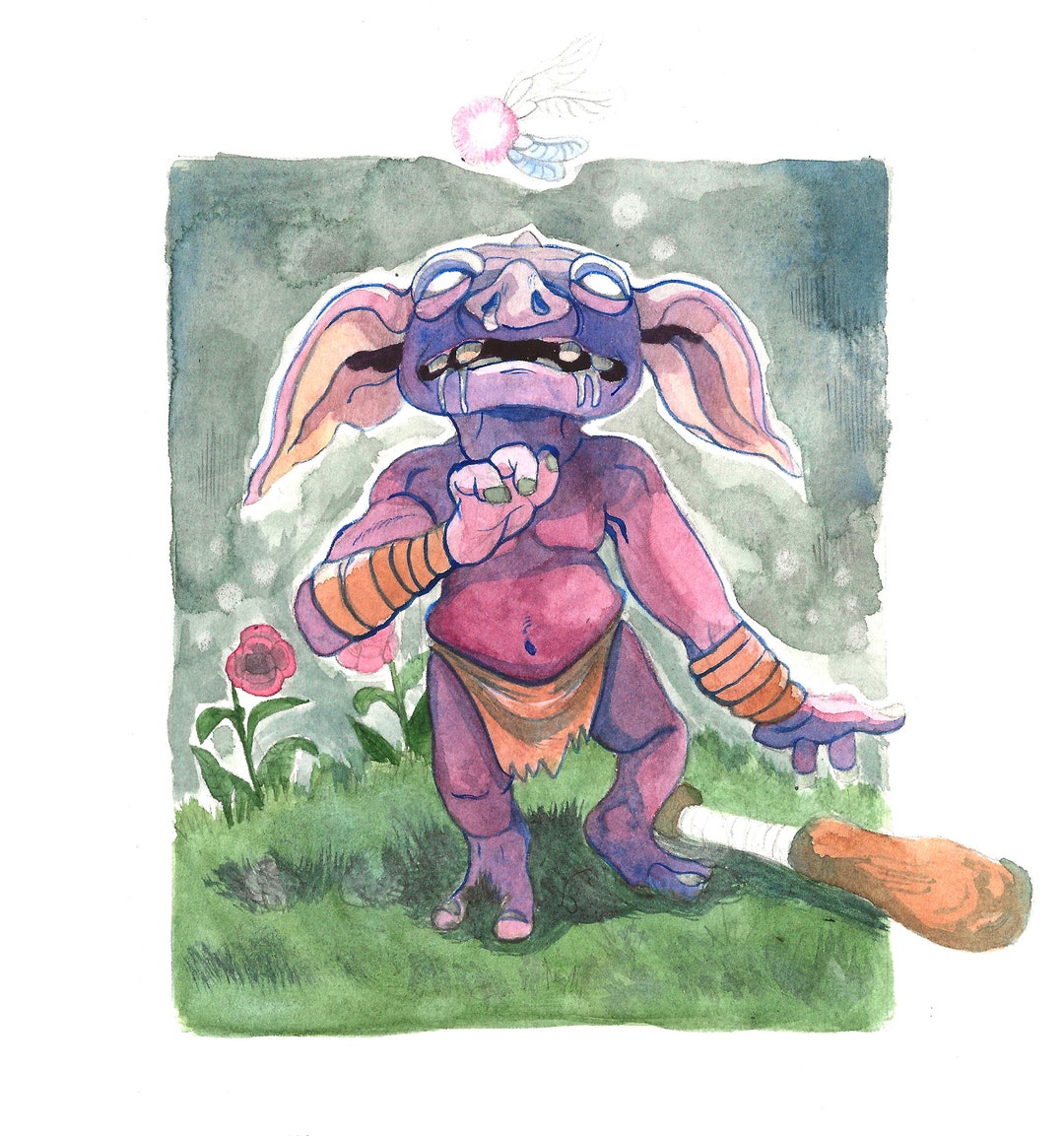 Sniffly Bokoblin Print Legend of Zelda Breath of the Wild Tears of the ...