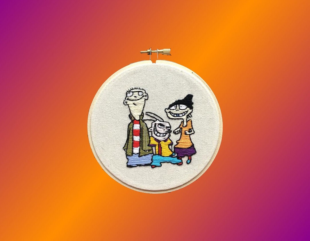 Hand Embroidered Hoop | Ed, Edd N Eddy | 5'' (12cms) Embroidery - Etsy