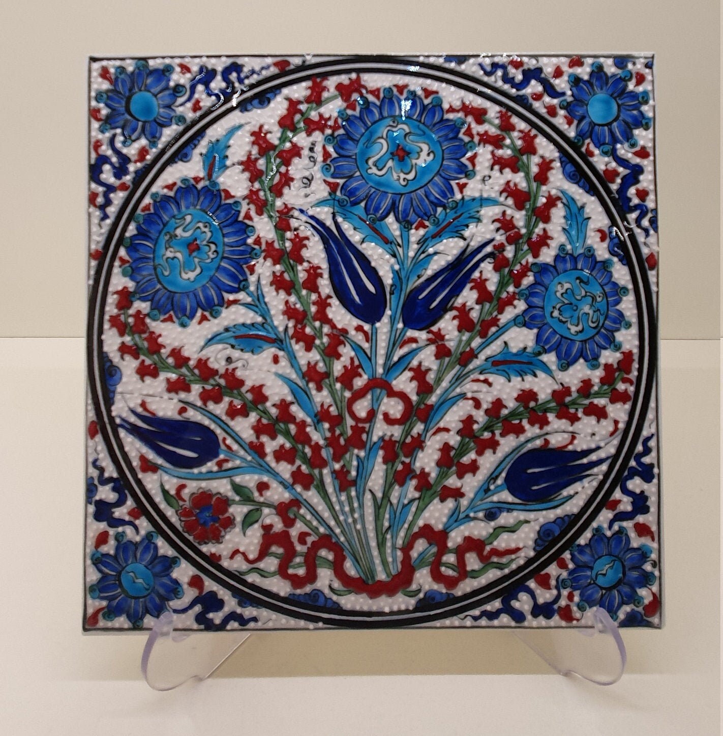 Iznik Tile Ottoman Tile Home Decor Hanging Tile Decorative - Etsy
