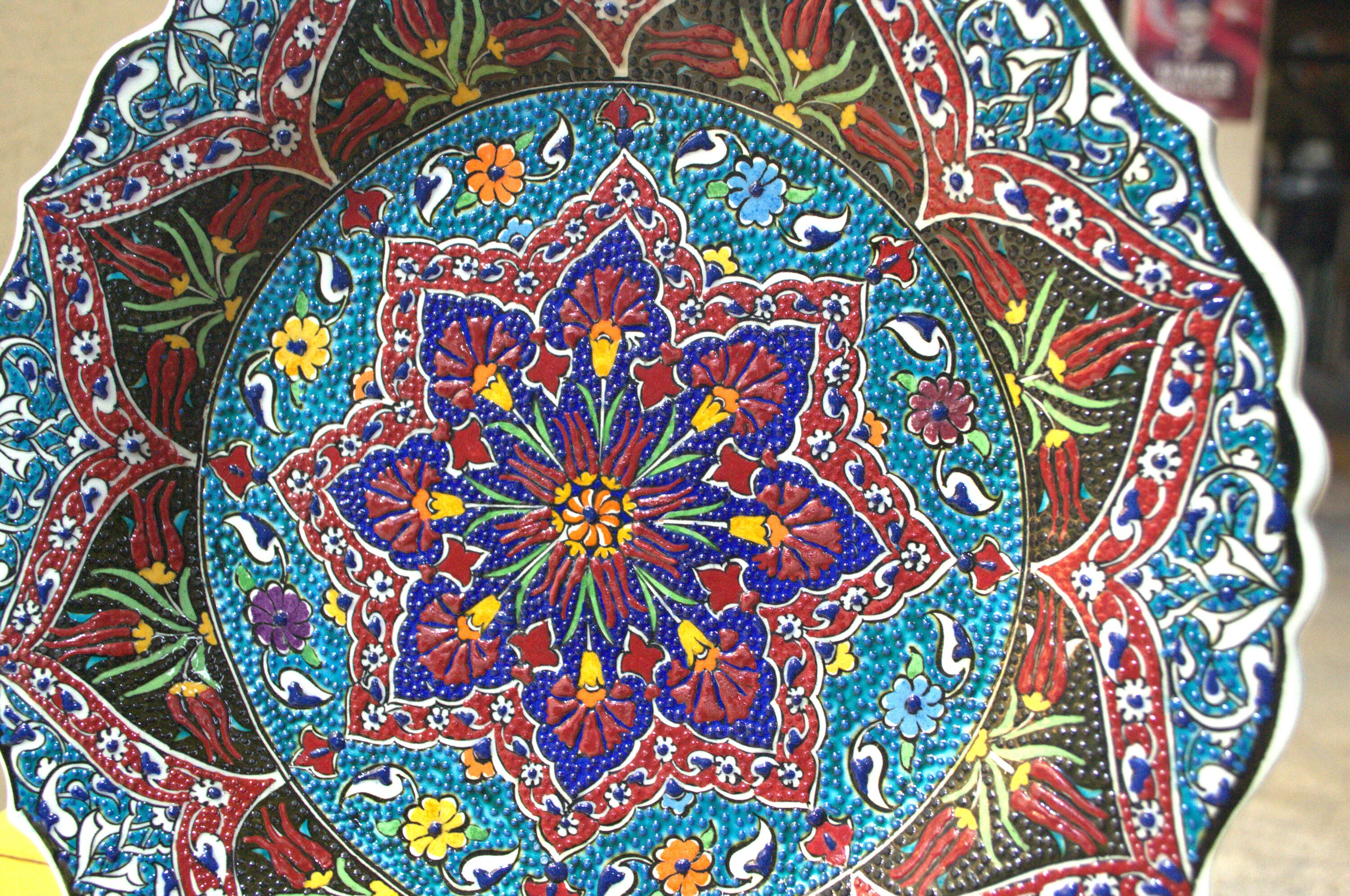 Turkish Wall Plate Colourful Wall Decor Decorative Plate for - Etsy