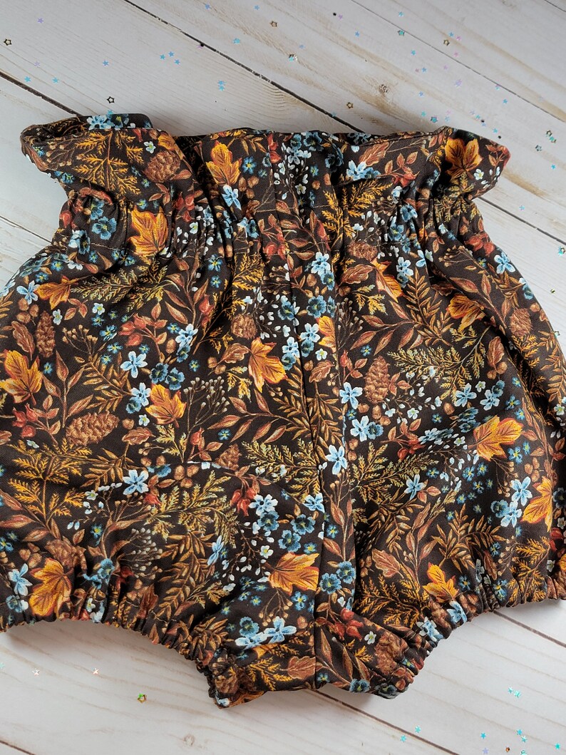 Floral Bloomers Fall Foliage Baby Diaper Cover Infant Bloomers Baby ...