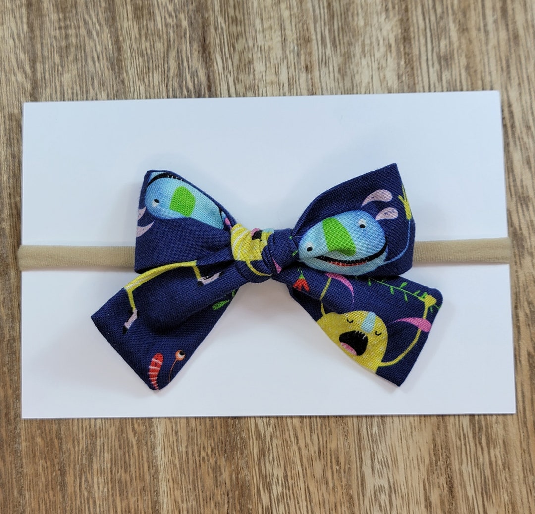 Moster Bow Monsters Toddler & Infant Bows Hair Clip Cotton Bow Pinwheel ...