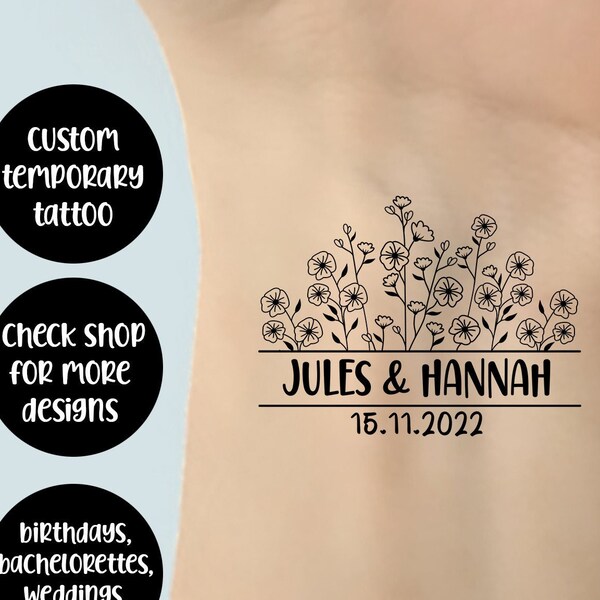 Wedding Tattoo - Etsy